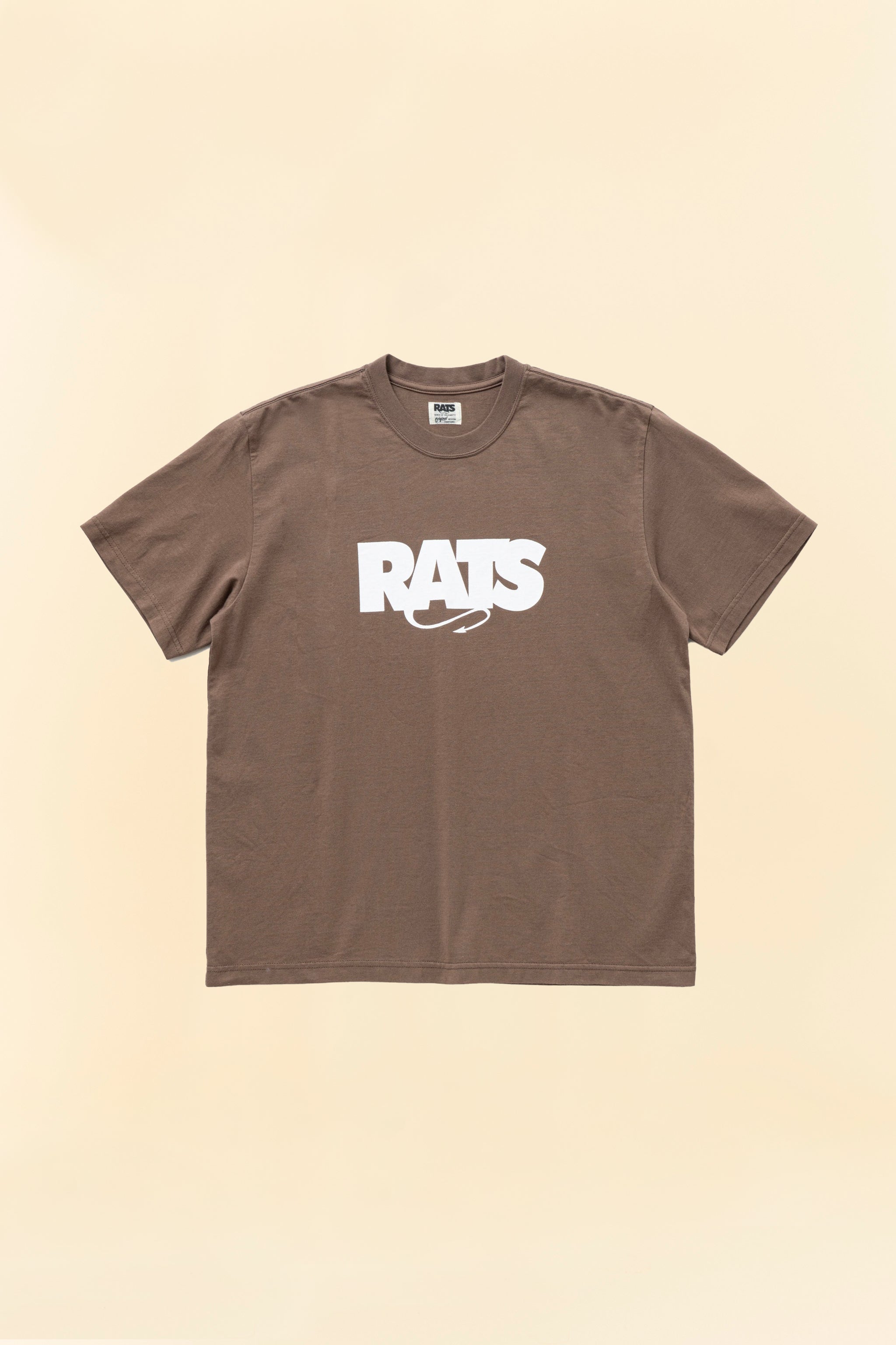 Rats Box Logo T-Shirt - Brown – URAHARA