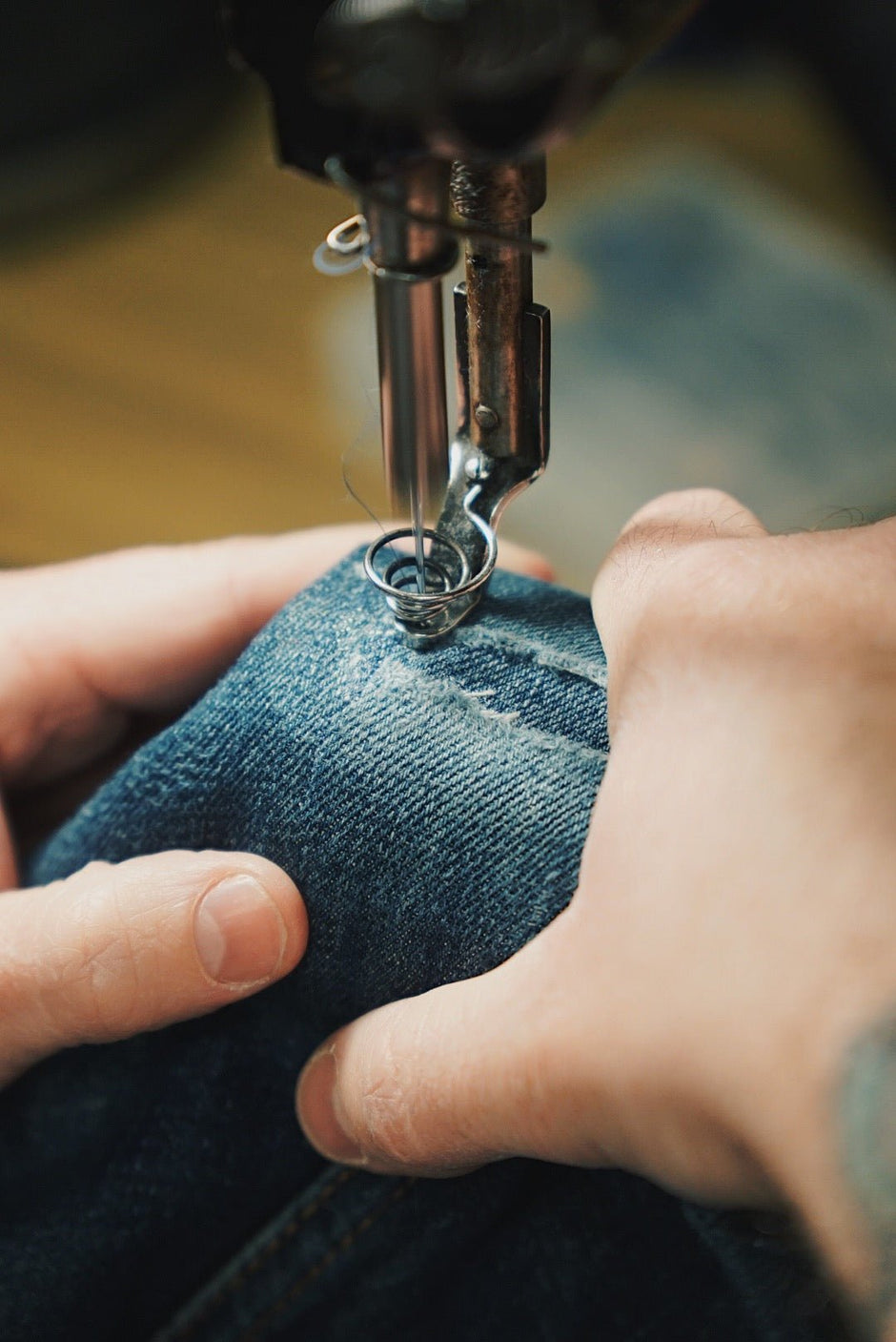 Denim Repair & Service - darning and hemming - URAHARA