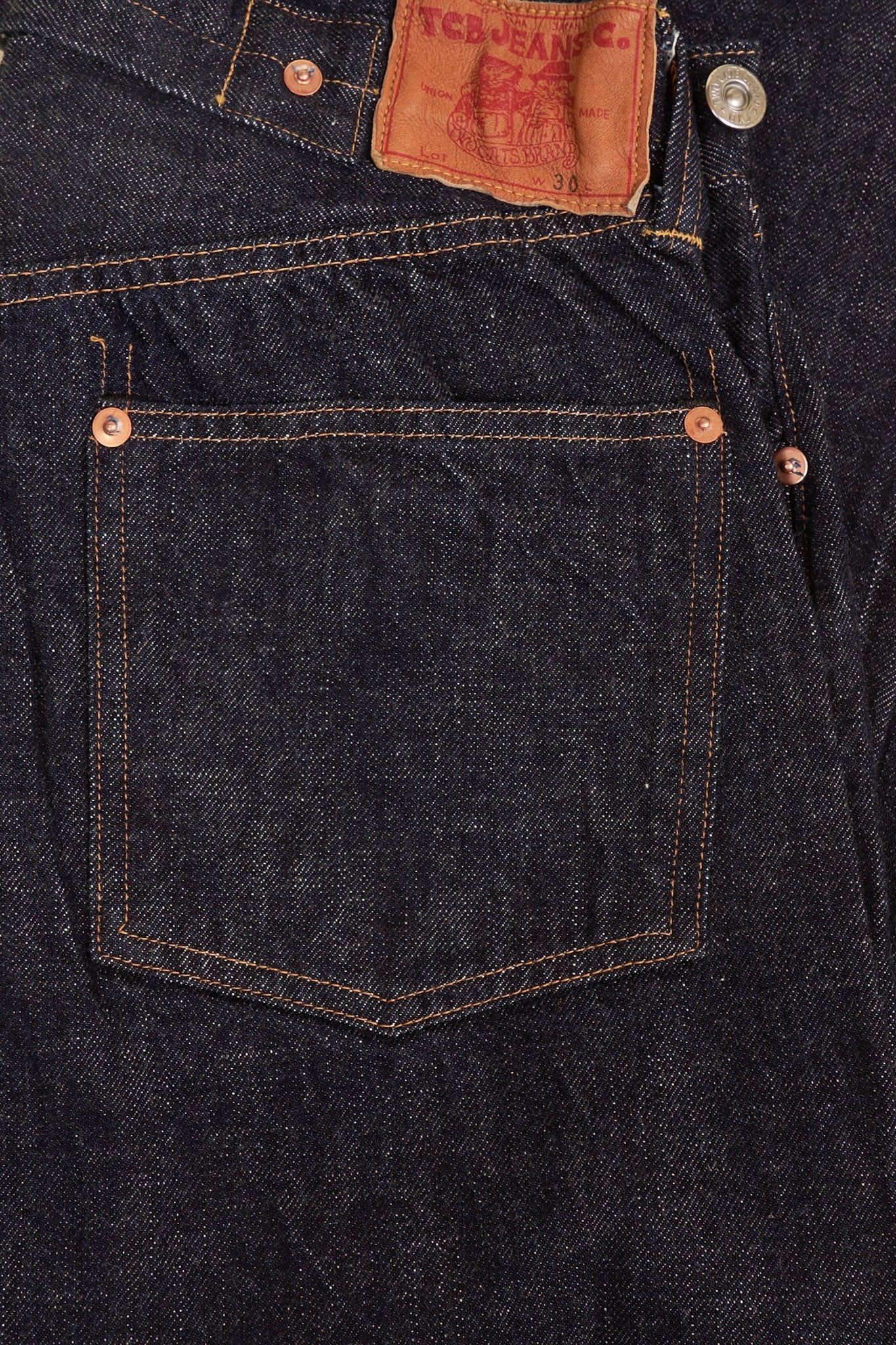 TCB Jeans 20's Straight Selvedge Denim - 12.5oz – URAHARA